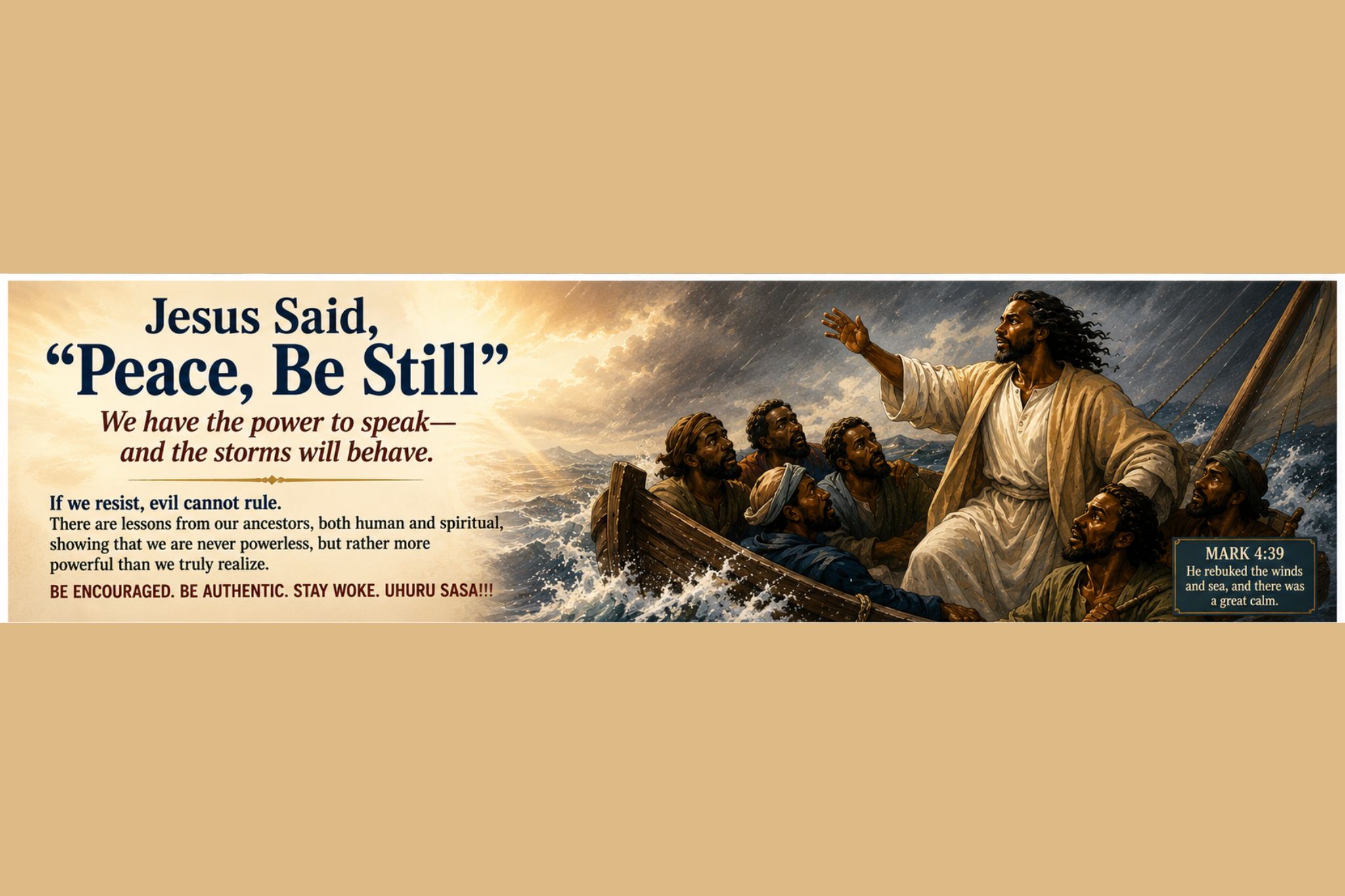 Sacred Insight into Jesus’ Words: "Peace, Be Still"